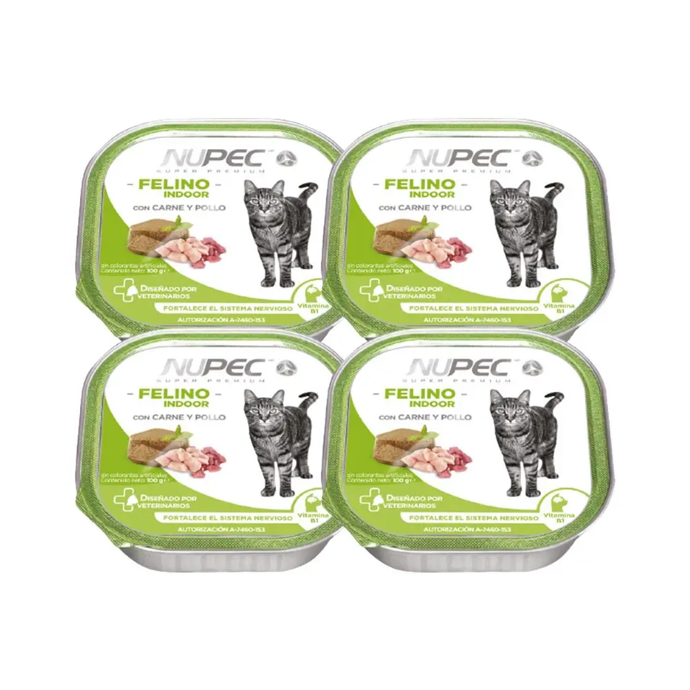 Nupec Alimento Humedo para Gato Adulto Kit 4 Latas | Petloy Monterrey